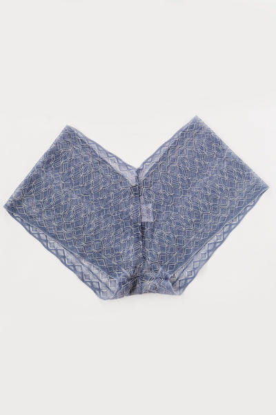 Slate Blue Lace French Knickers | Ethical & Sustainable Lingerie ...